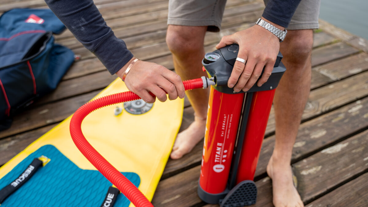Setting up your Red Rescue Inflatable Prone Rescue Board - Red Rescue